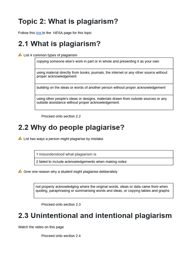 Topic 2 - What Is Plagiarism | PDF | Plagiarism | Learning