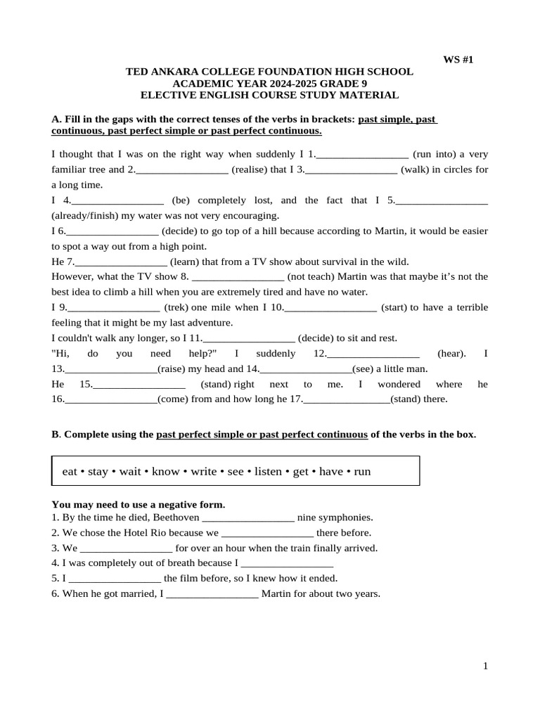 Grade 9 Elective English Study Guide | PDF | Grammar | Linguistics