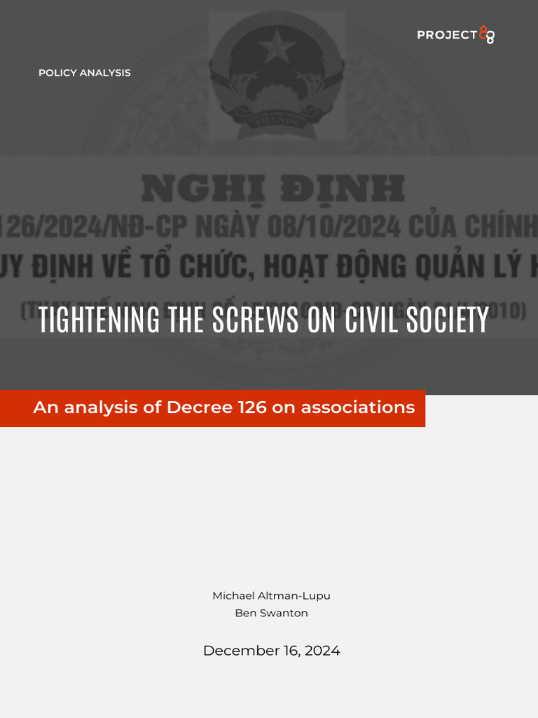 Decree 126 Policy Analysis Project88 Embargoed Until 161224 | PDF ...
