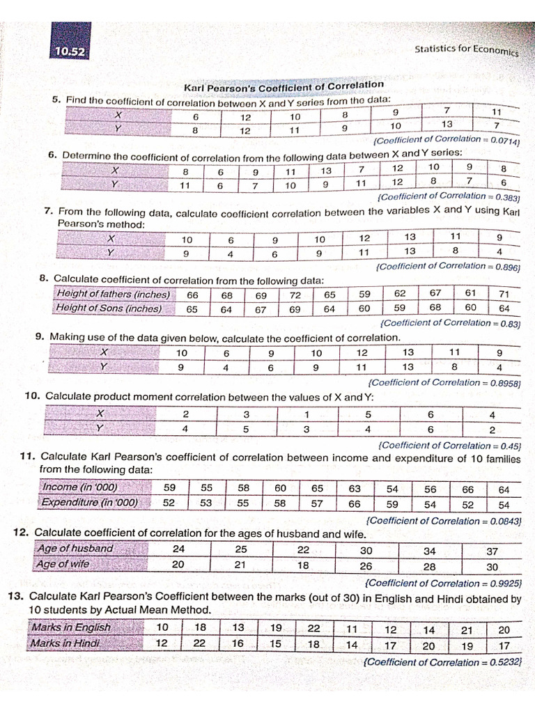 ??karl Pearson and Spearman?? Correlation | PDF