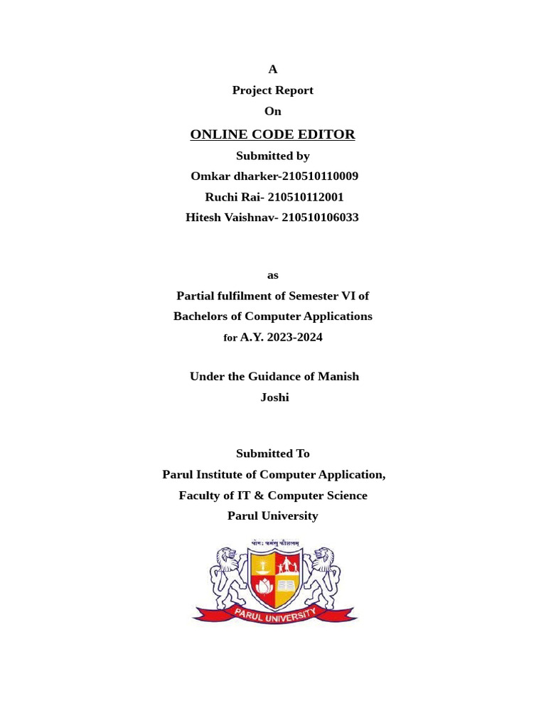 Project Internship Semester 6 Done | PDF | Computer File | Computer ...