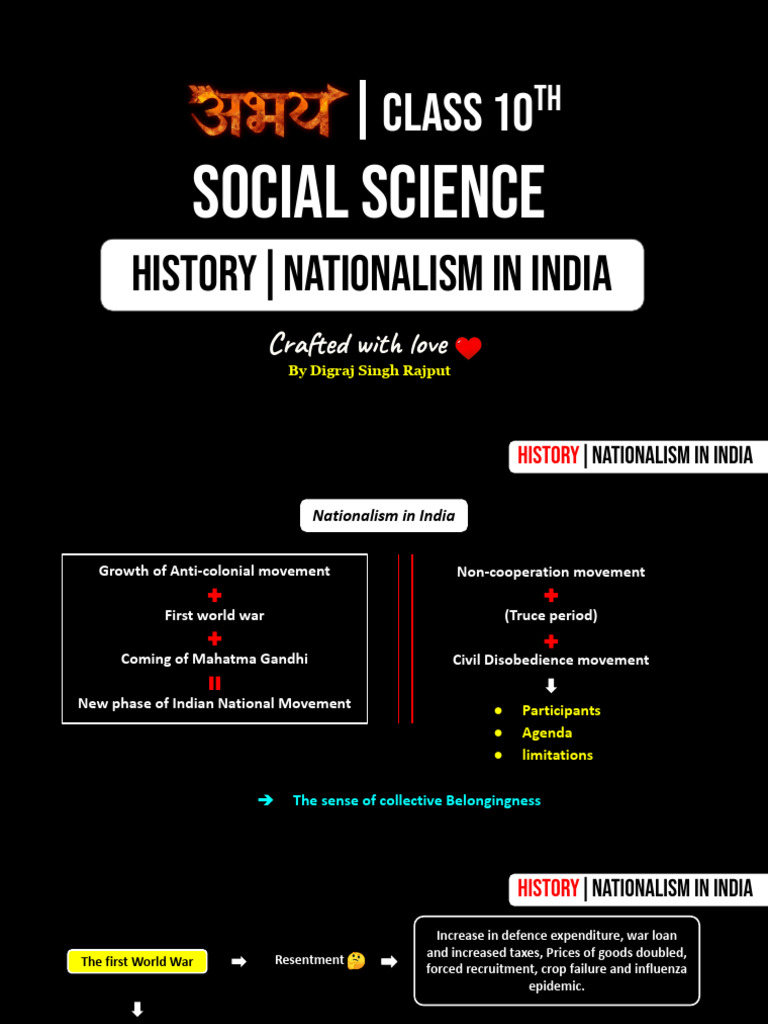 Rise of Nationalism in India | PDF | Mahatma Gandhi | British Raj