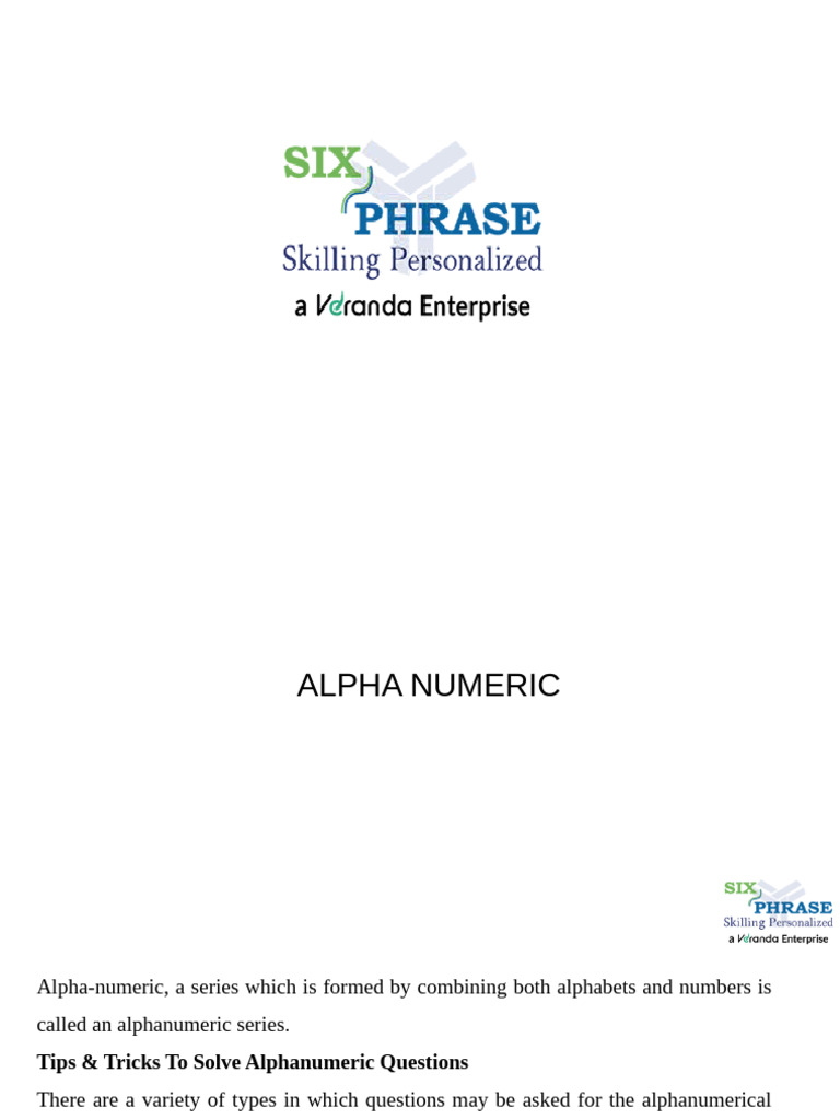 Logic_based_questions-based_on_numbers_and_alphabets | PDF ...