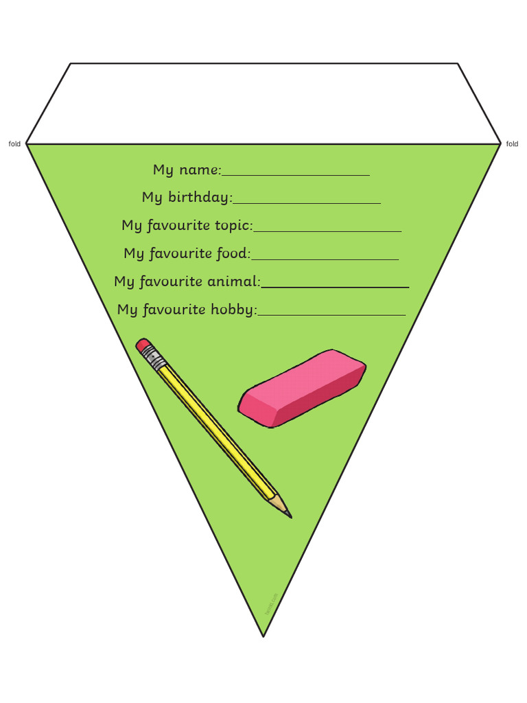 All About Me Bunting | PDF