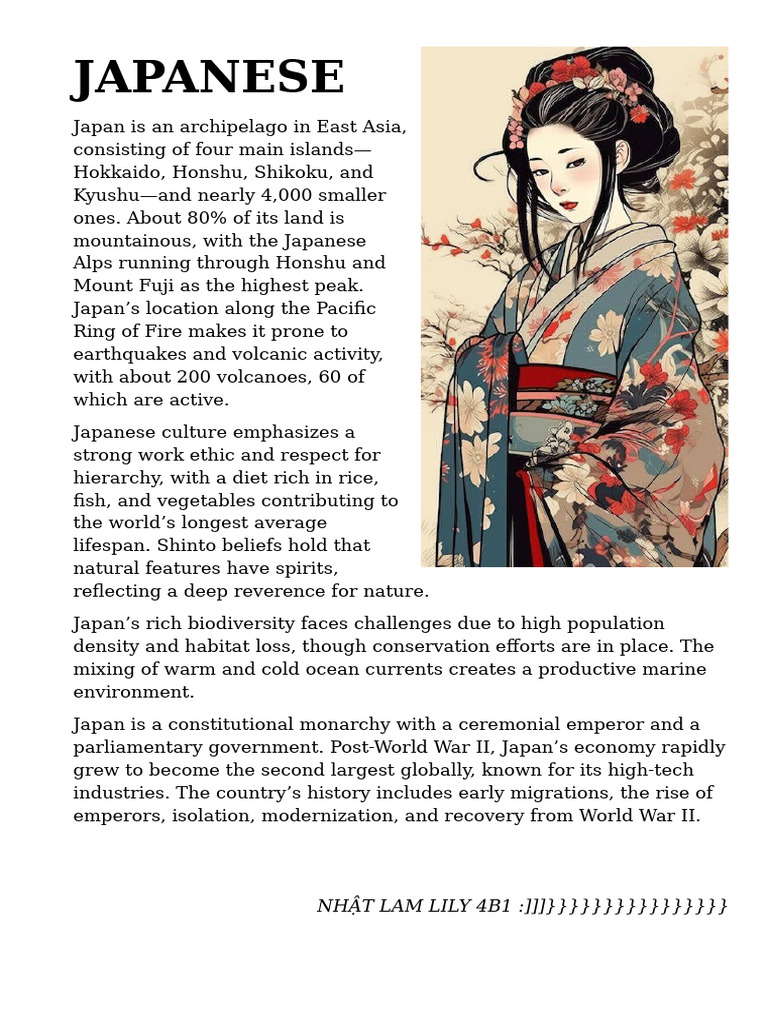 JAPANESE | PDF | Japan | Volcano