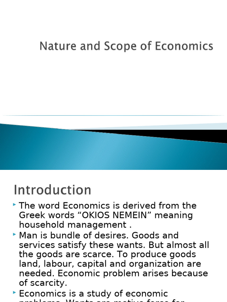 Nature and Scope of Economics Explained | PDF | Economics | Macroeconomics