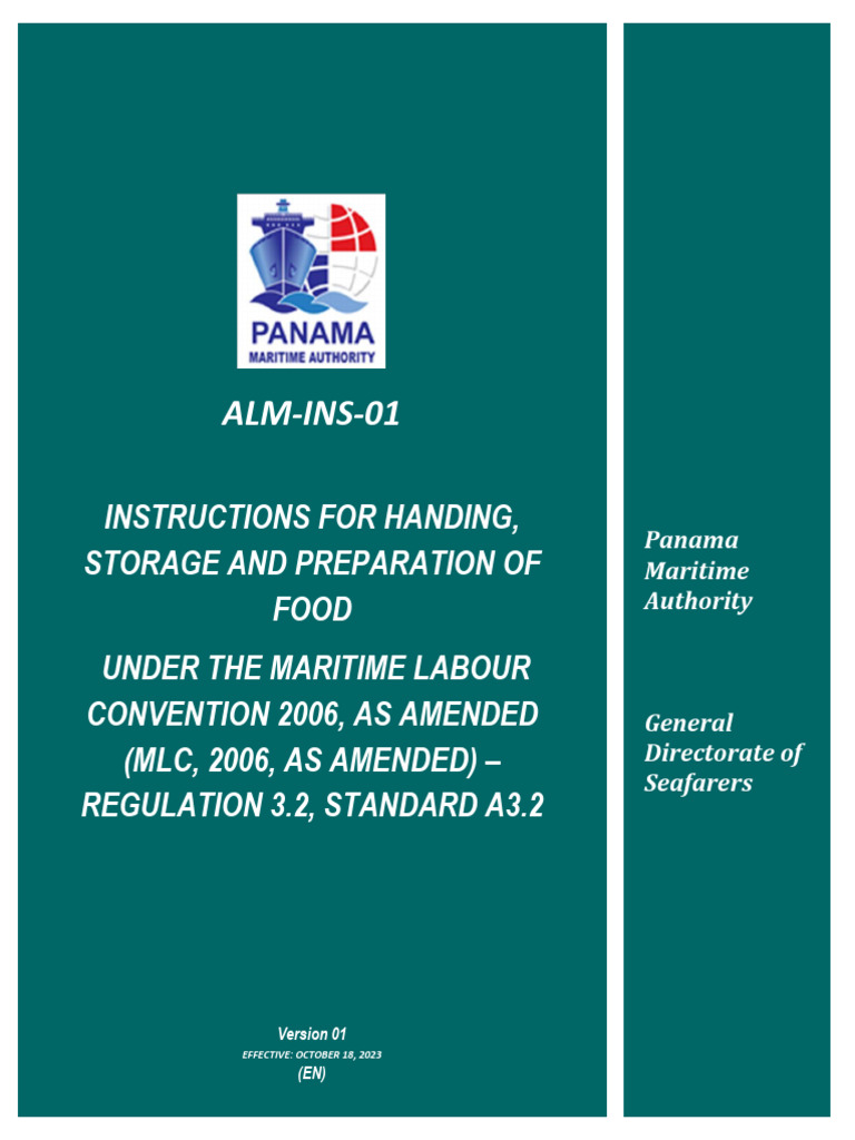 Food Handling Guidelines for Seafarers | PDF | Refrigerator | Hygiene