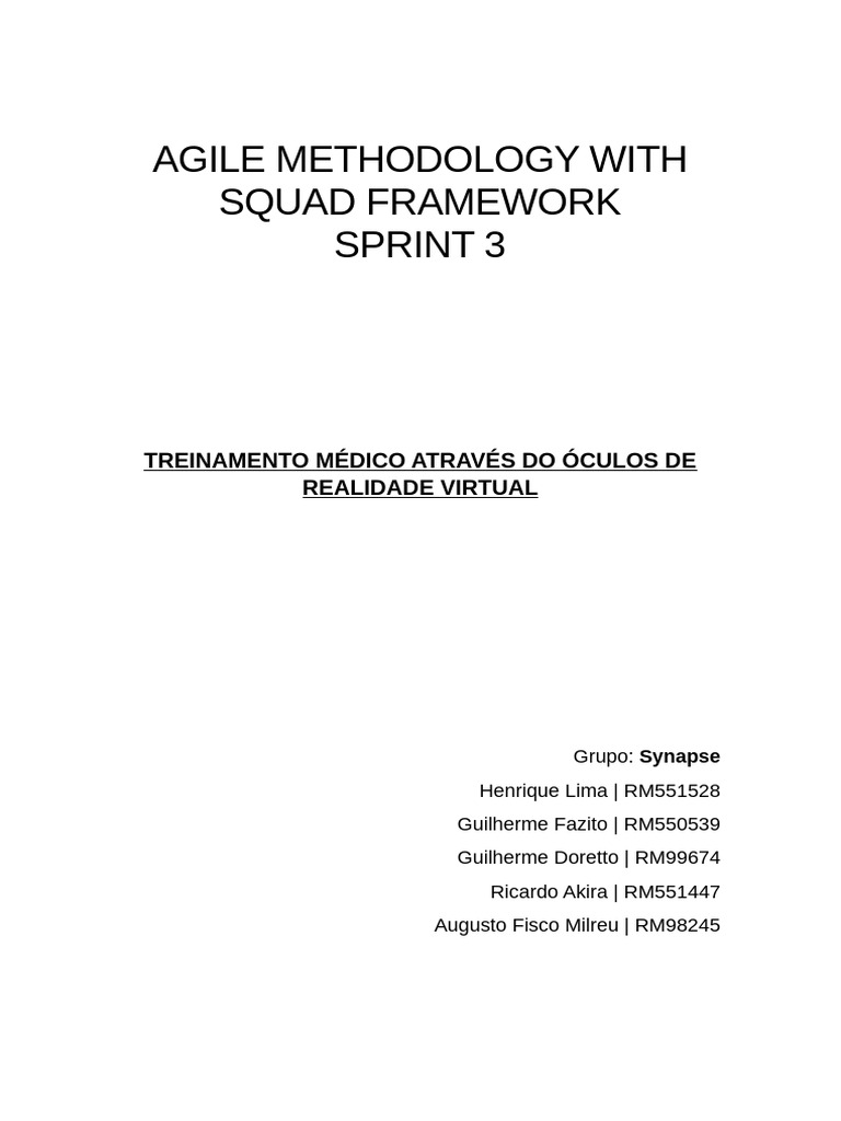 Agile Methodology With Squad Framework (Sprint 3) 1 | PDF