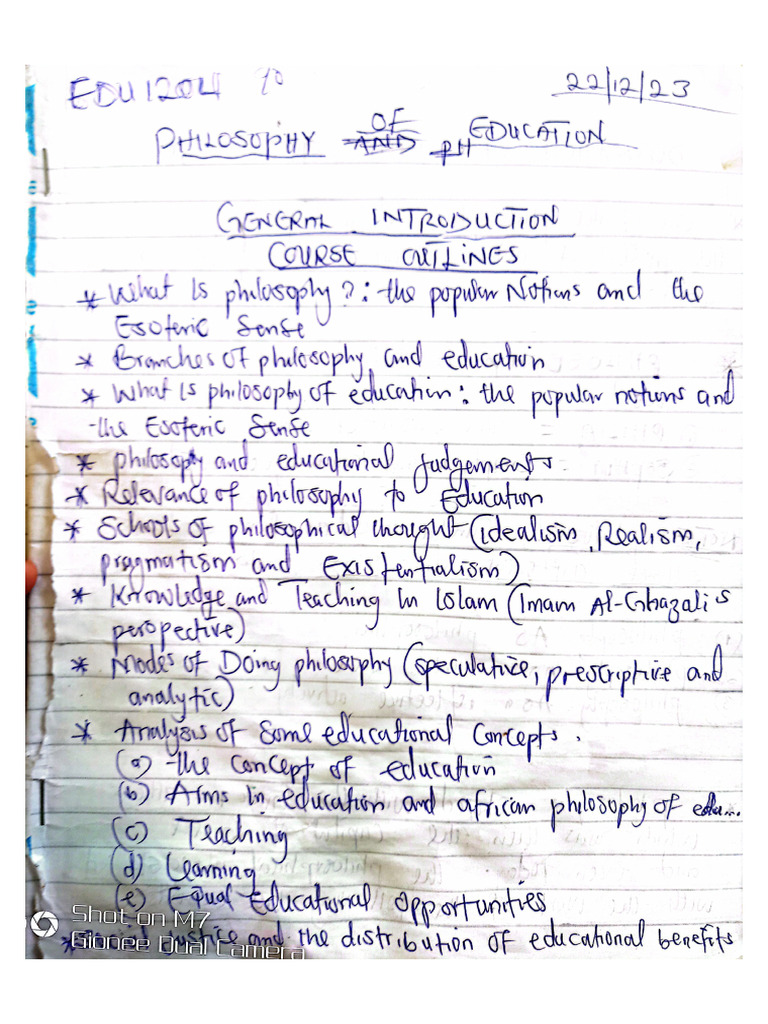 Philosophy Notes | PDF