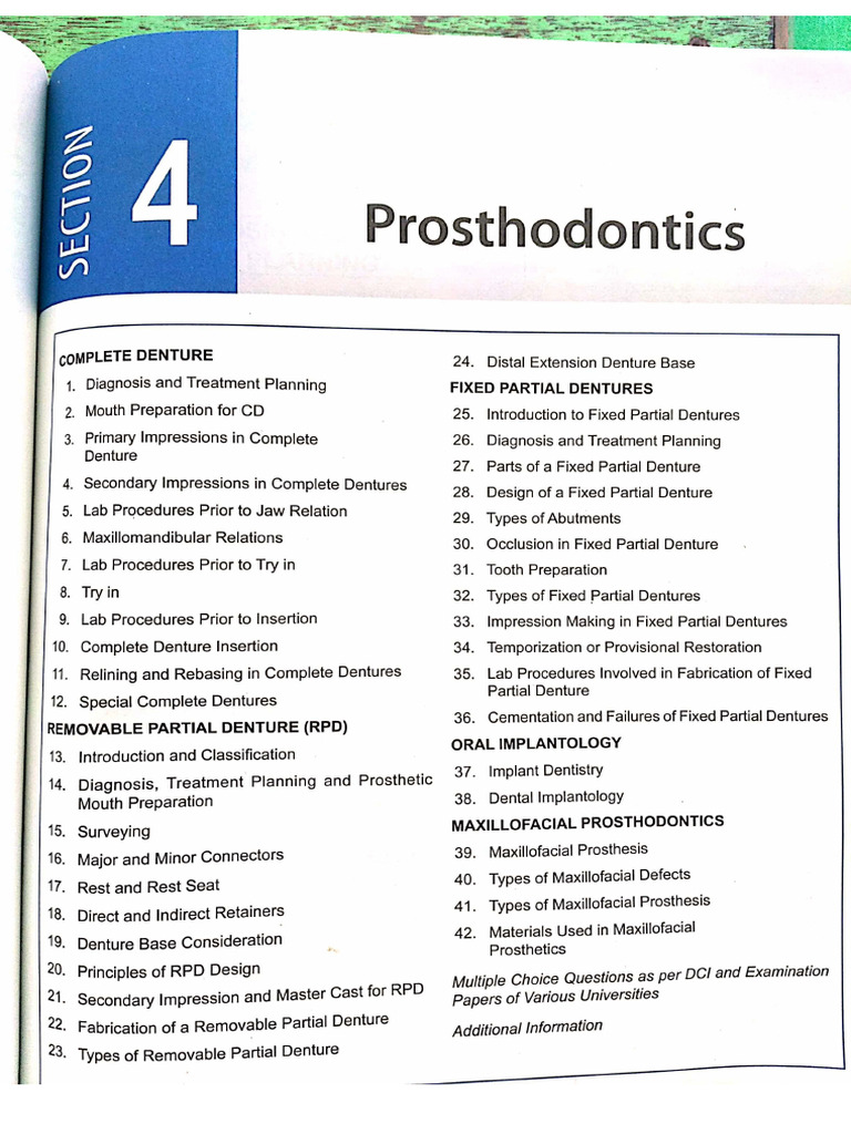 Prostho Mastering Part 1 (Scanned) | PDF