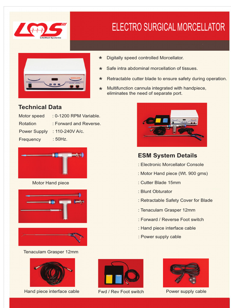 Nouvag Electro Surgical Morcellator | PDF