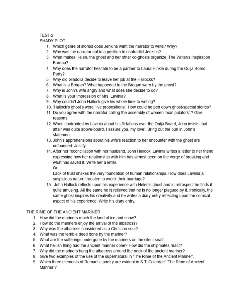 ENG. TEST-2 | PDF