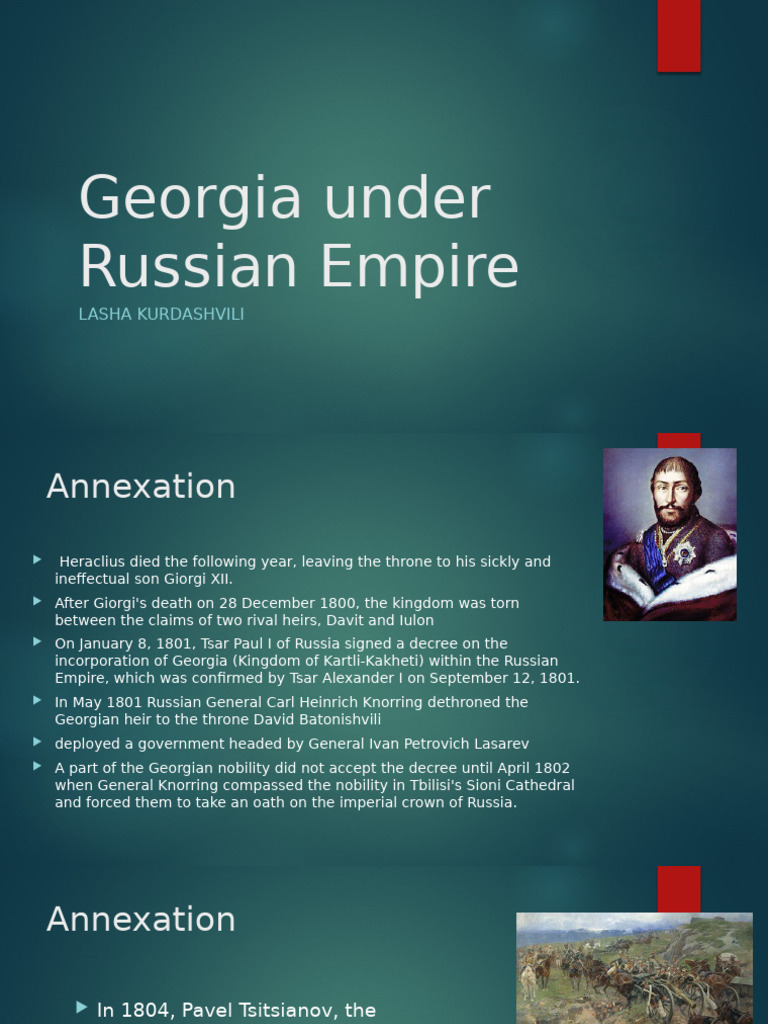 Georgia Under Russian Empire | PDF | Georgia (Country) | Russian Empire