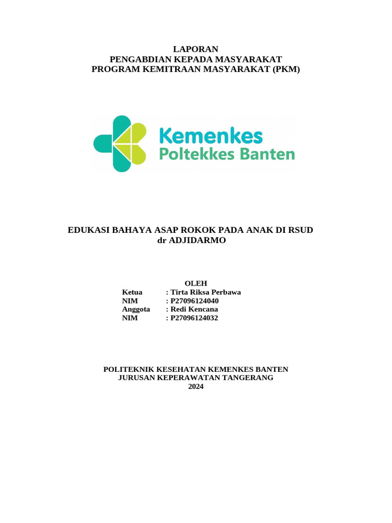 Edukasi Bahaya Asap Rokok Anak | PDF