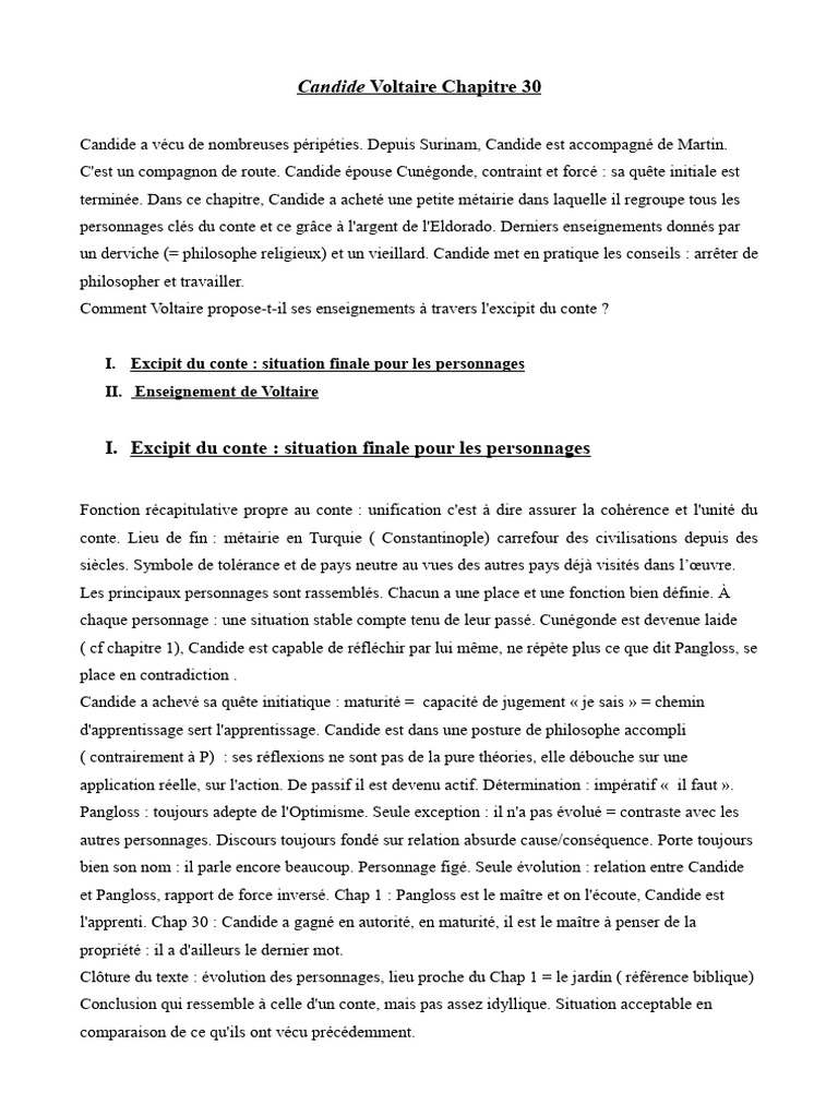 Candide : Le Jardin de la Sagesse | PDF | Candide