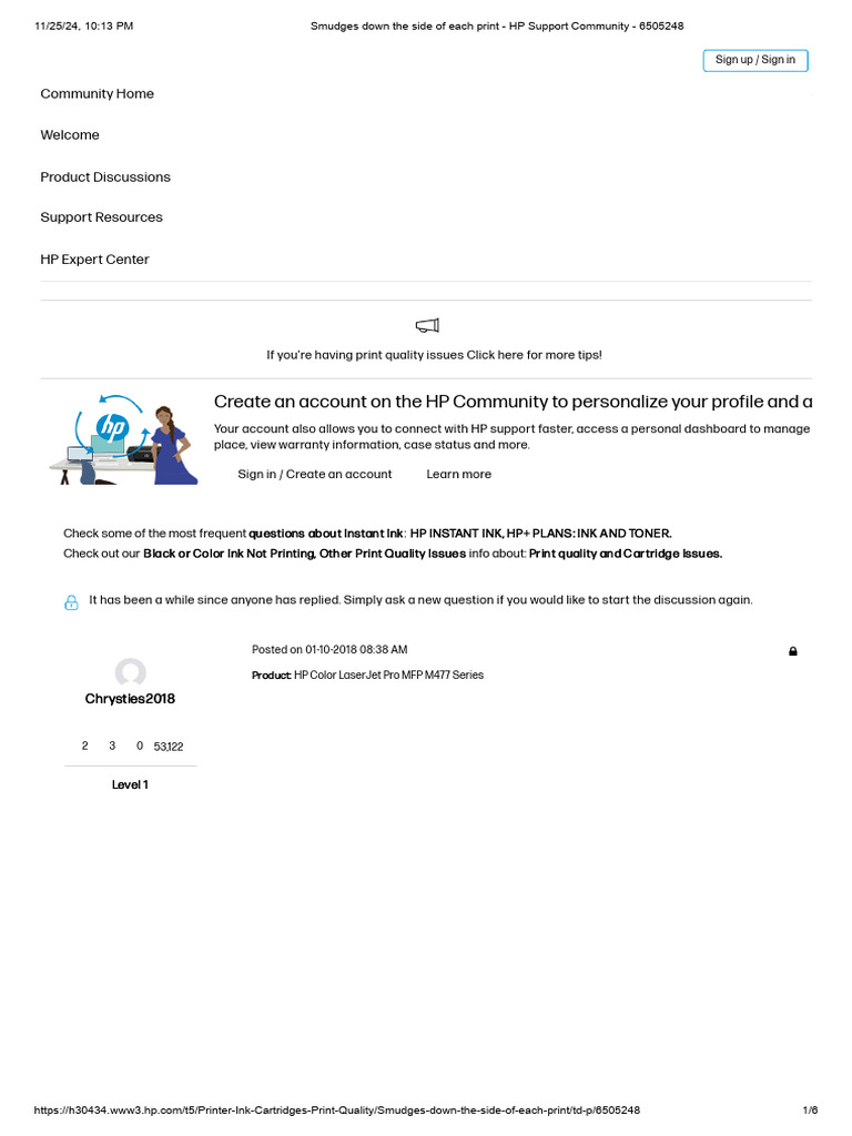 Fix Smudges on HP Printer Prints | PDF | Office Work | Printing