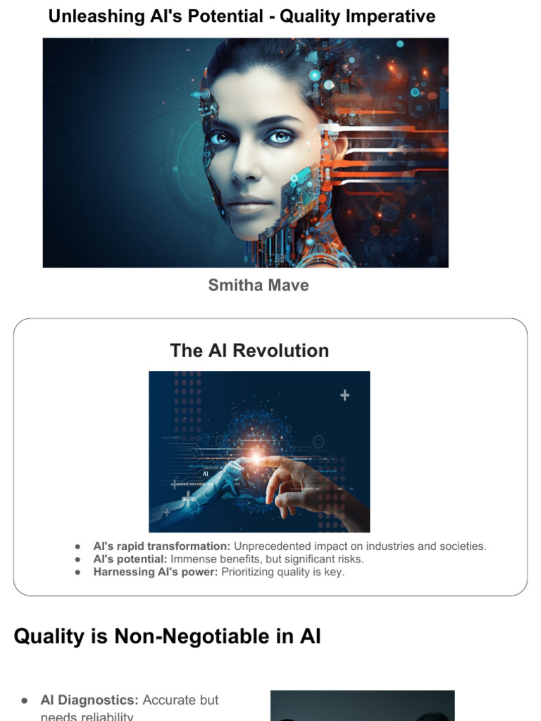 SmithaMave_Unleashing AI_s Potential - Quality Imperative | PDF ... SmithaMave_Unleashing AI_s Potential - Quality Imperative | PDF ...