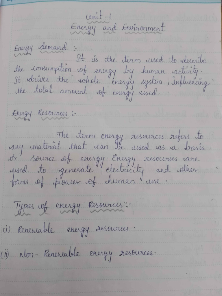 Environmental Management Unit - 1 | PDF