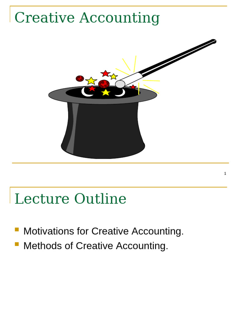 L - Creative Accounting | PDF | Profit (Economics) | Debt