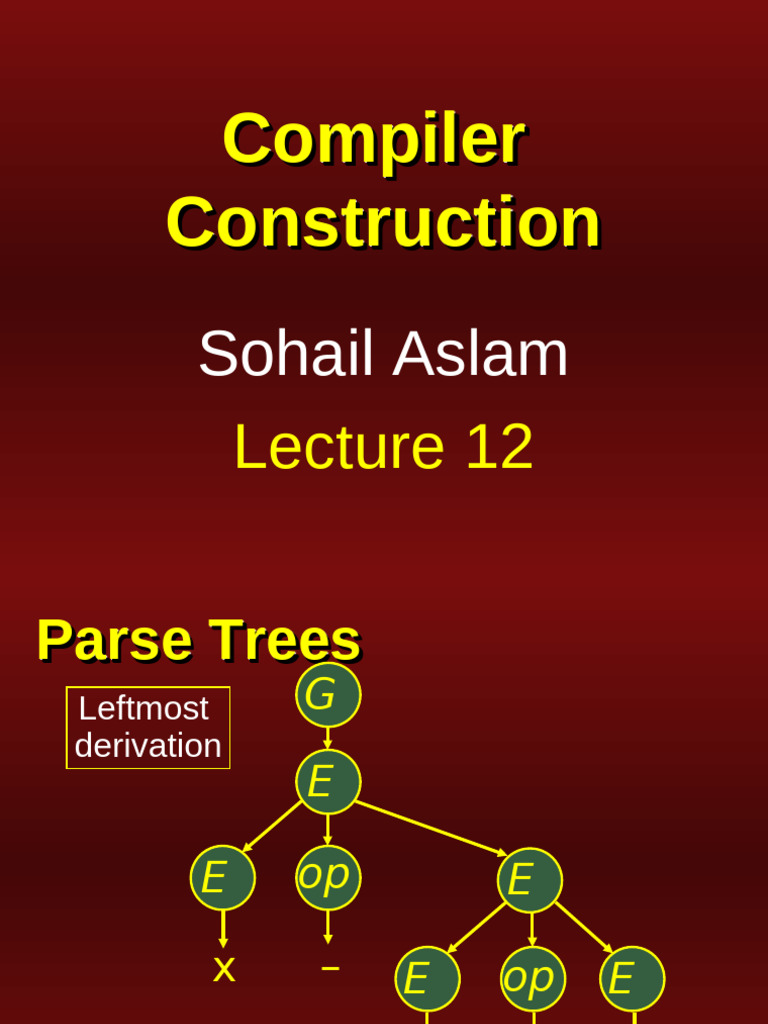 Lecture_12 | PDF | Parsing | Syntax (Logic) Lecture_12 | PDF | Parsing | Syntax (Logic)