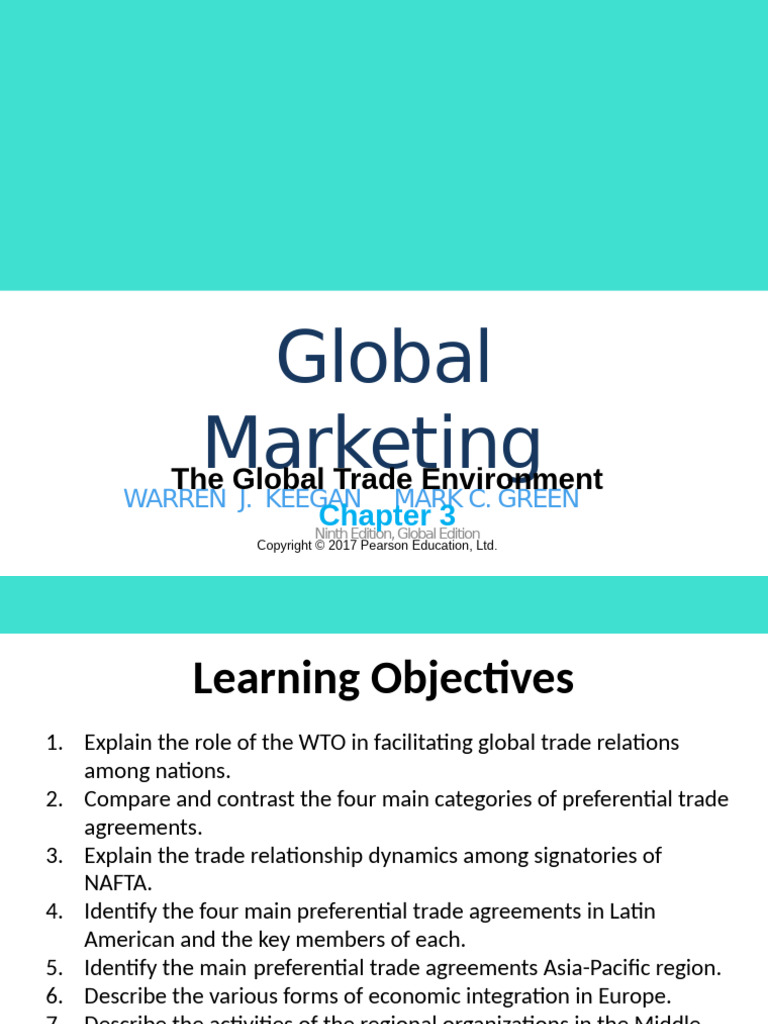 Keegan gm9 PPT 03 | PDF | World Trade Organization | Trade Agreements