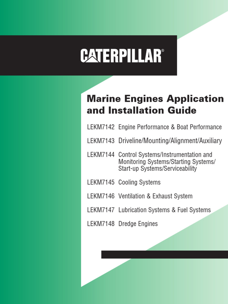 Caterpillar Marine Engines Application and Installation Guide | PDF ...