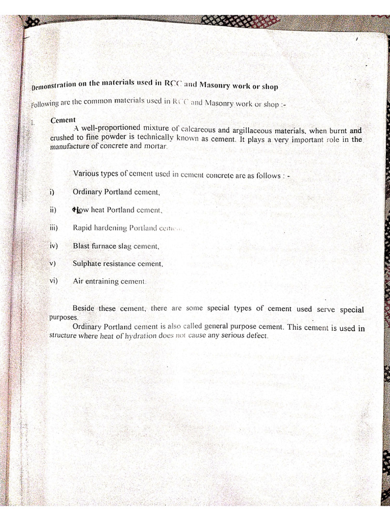 Important RCC Topics | PDF