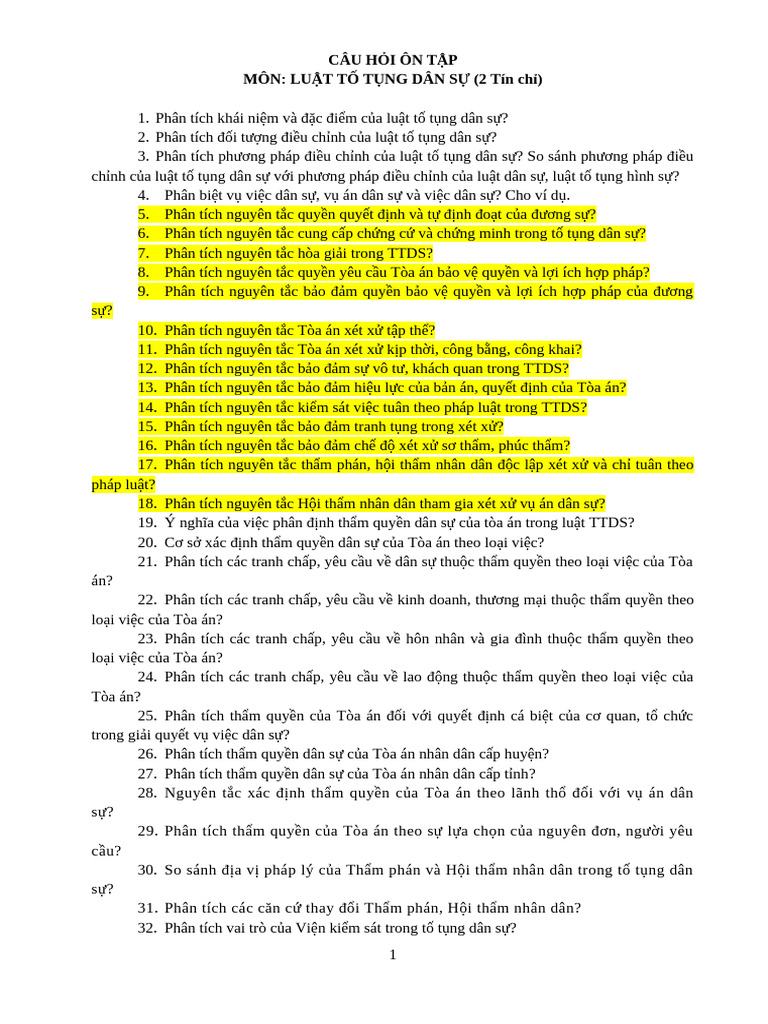 Cau Hoi On Tap LTTDS-2TC | PDF