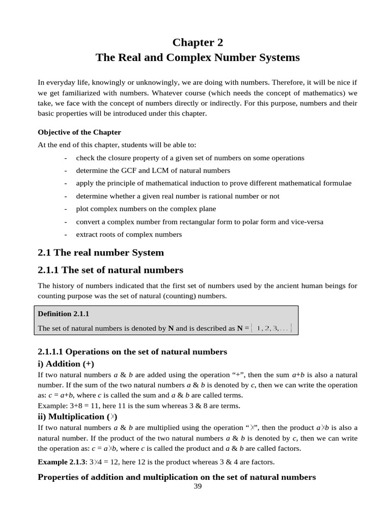 Chapter 2 | PDF | Complex Number | Numbers