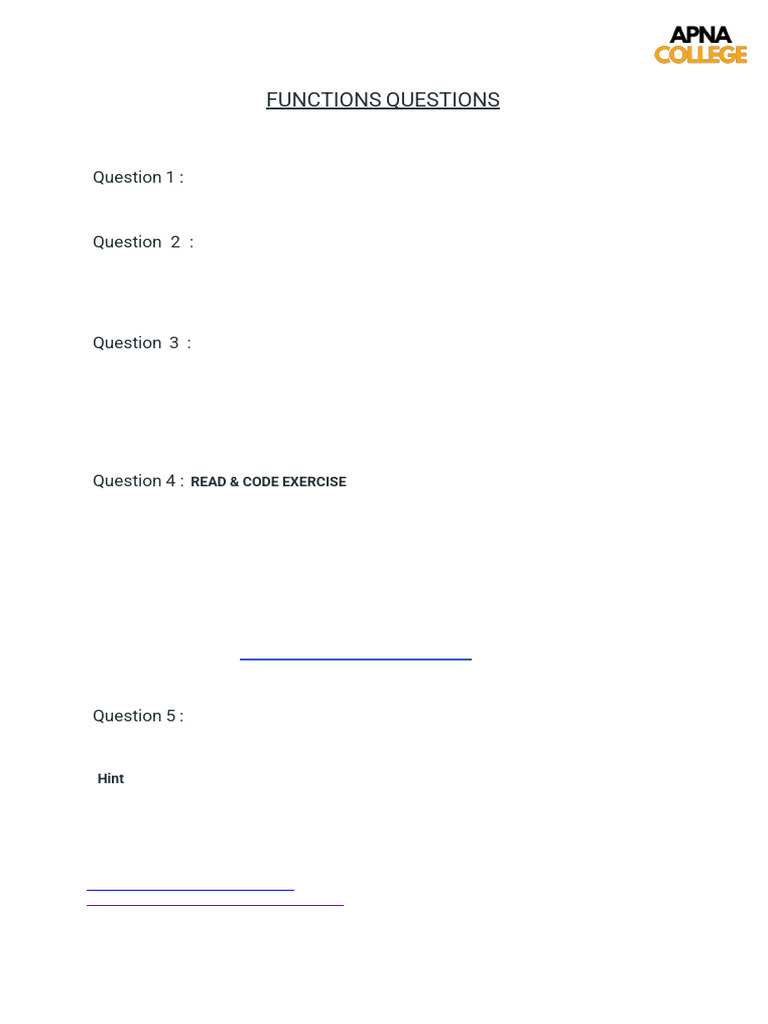 Java Function Examples and Exercises | PDF