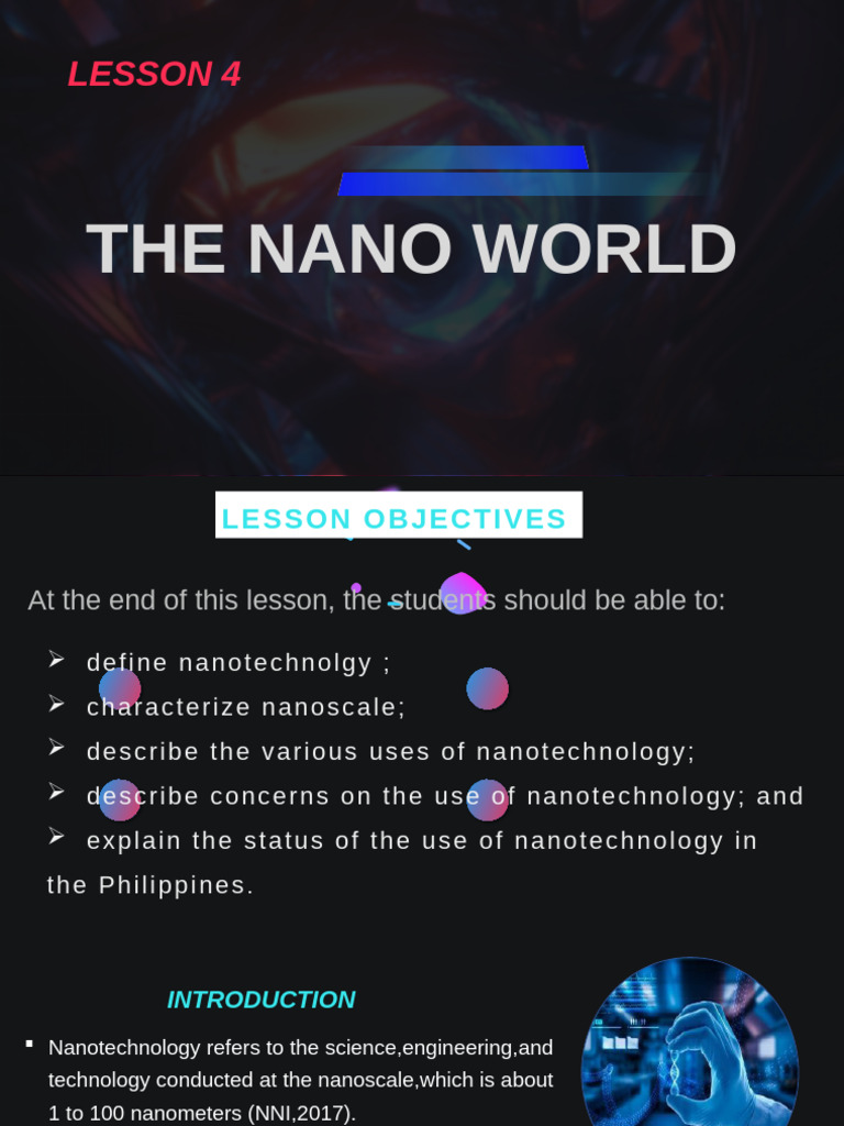 The nano world | PDF | Nanotechnology | Microscope