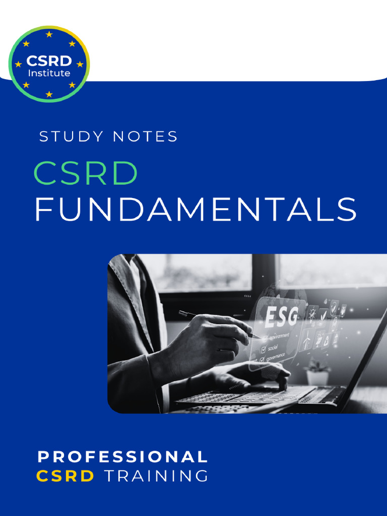 CSRD Fundamentals - Study Notes | PDF | Sustainability | Governance