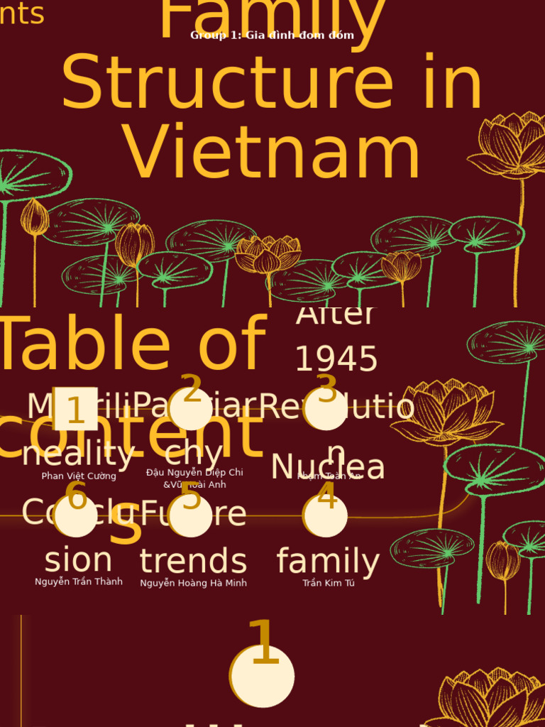Evolution of Family Structures in Vietnam - Team 1 (19.10.24) | PDF ...