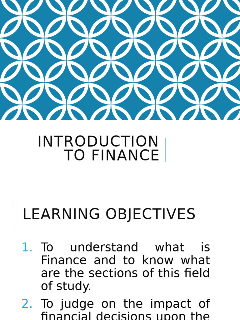 01 - Introduction To Finance | PDF | Warren Buffett | Investing