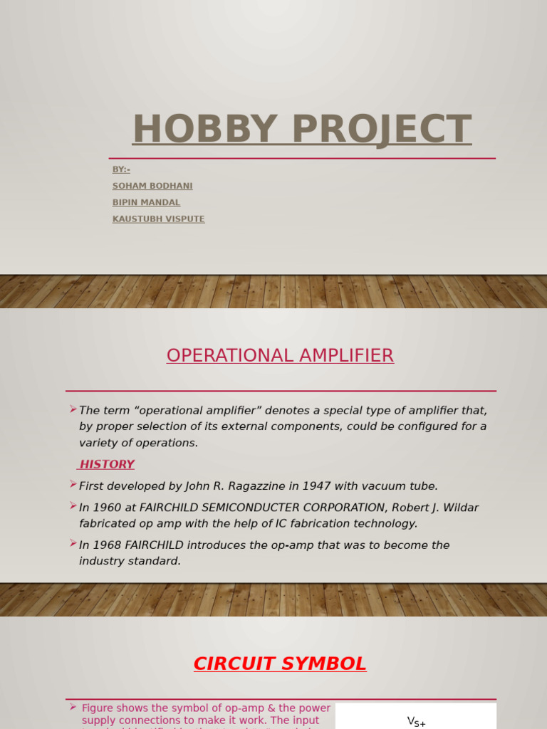 Hobby Project | PDF | Operational Amplifier | Amplifier