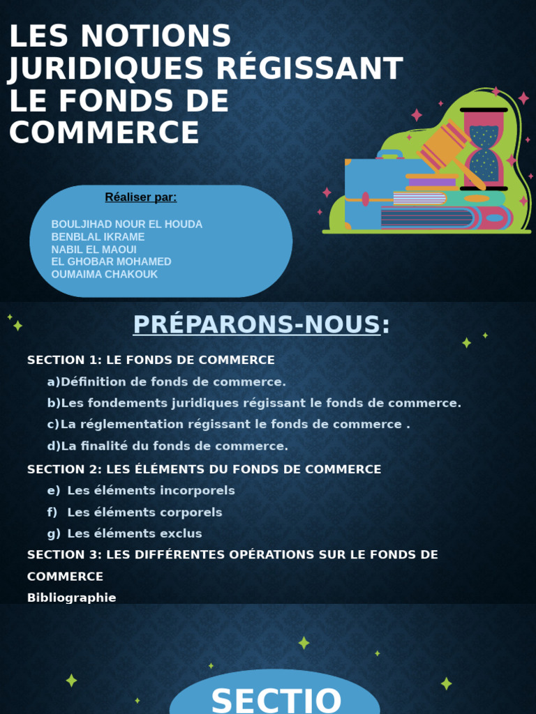 Notions juridiques du fonds de commerce | PDF | Sodles | Commerce