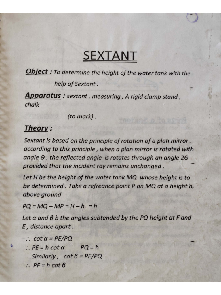 Sextant | PDF