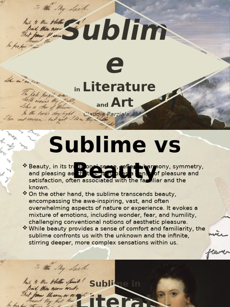 Exploring the Sublime in Art and Literature | PDF | Romanticism | Beauty
