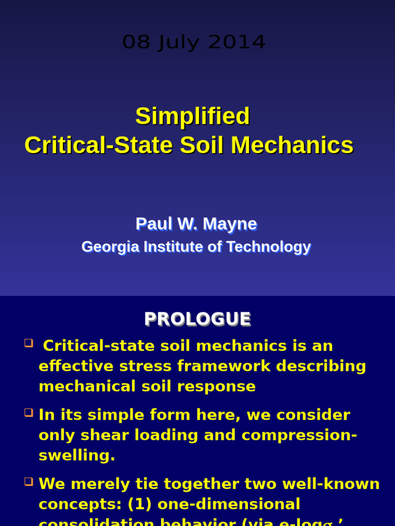 Simplified CSSM 2014 | PDF | Soil Mechanics | Sedimentology