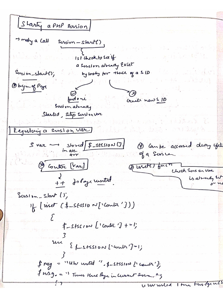 Working With Session Variables | PDF