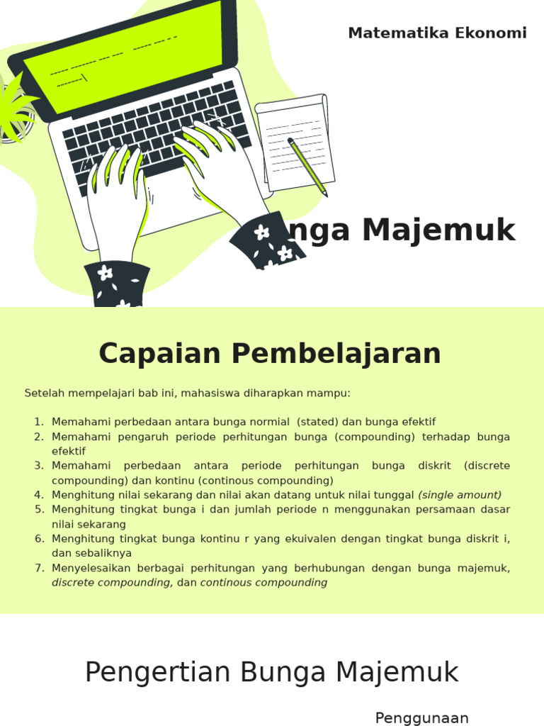 Bunga Majemuk untuk Mahasiswa | PDF