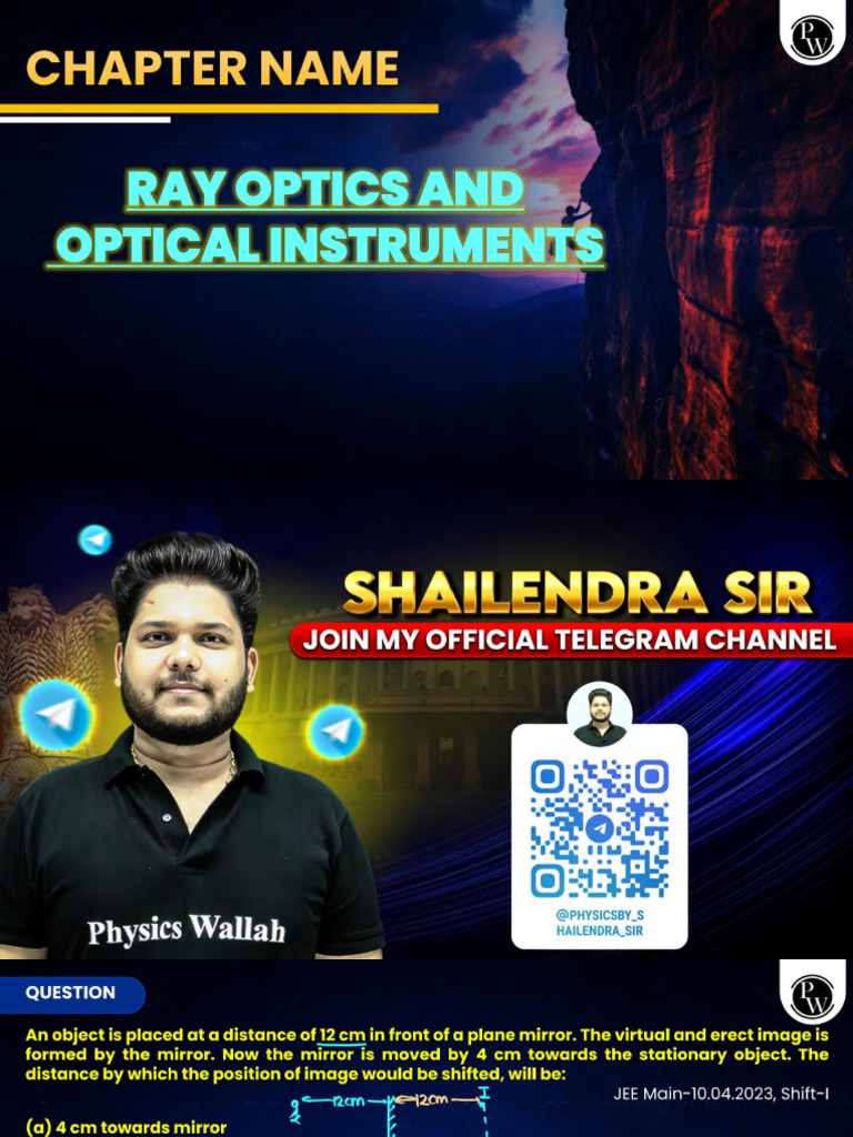 CH9 Ray Optics and Optical Instruments Final Questions | PDF