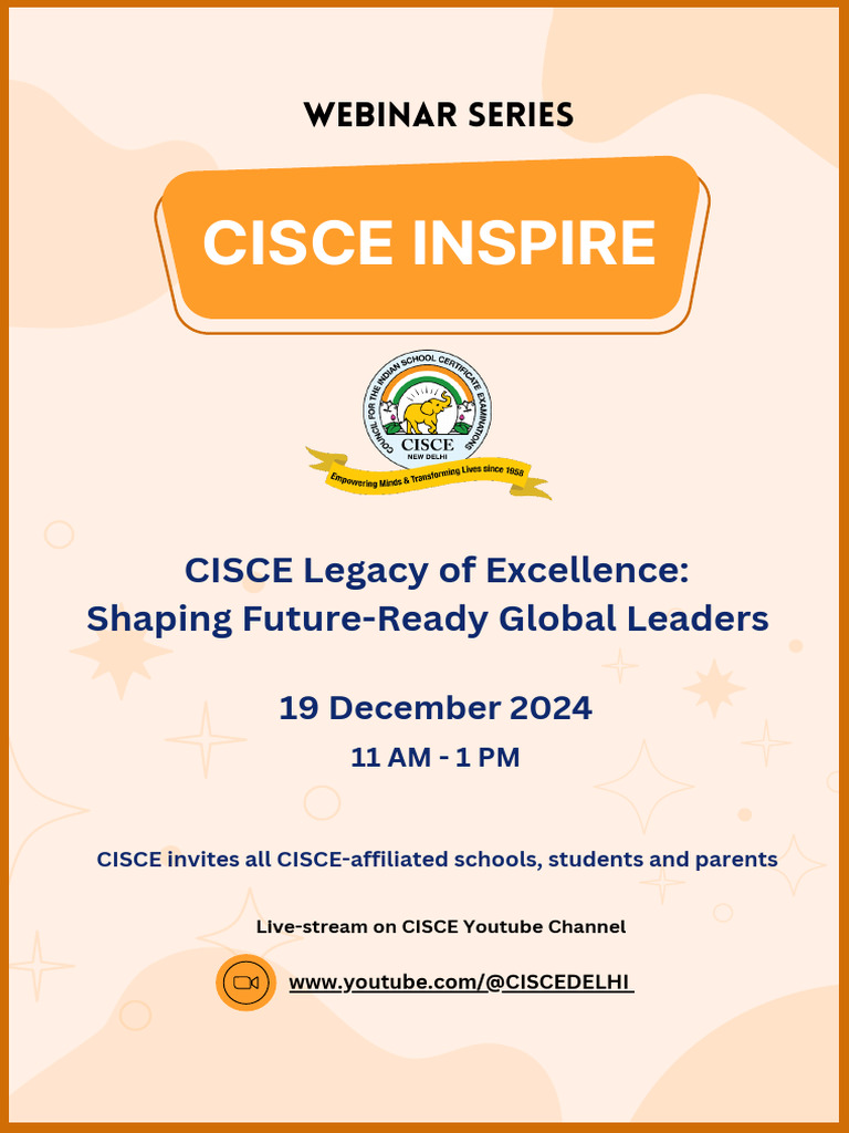CISCE Webinar: Future-Ready Leaders | PDF