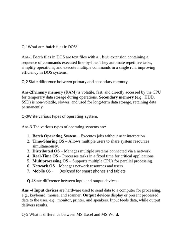 Computer Fundamentals Overview | PDF | Operating System | Input/Output