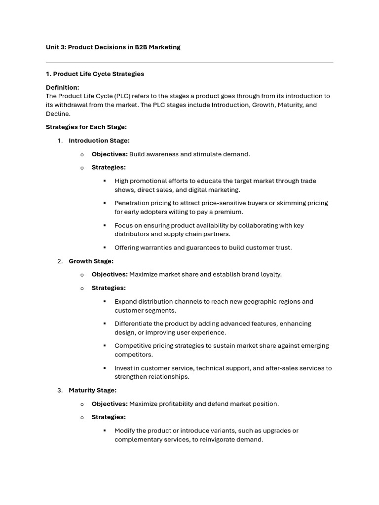 B2B Unit III | PDF | Pricing | Marketing