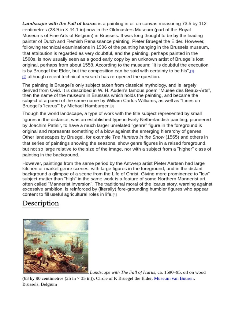 Fall_of_Icarus | PDF | Plastic Arts | Paintings