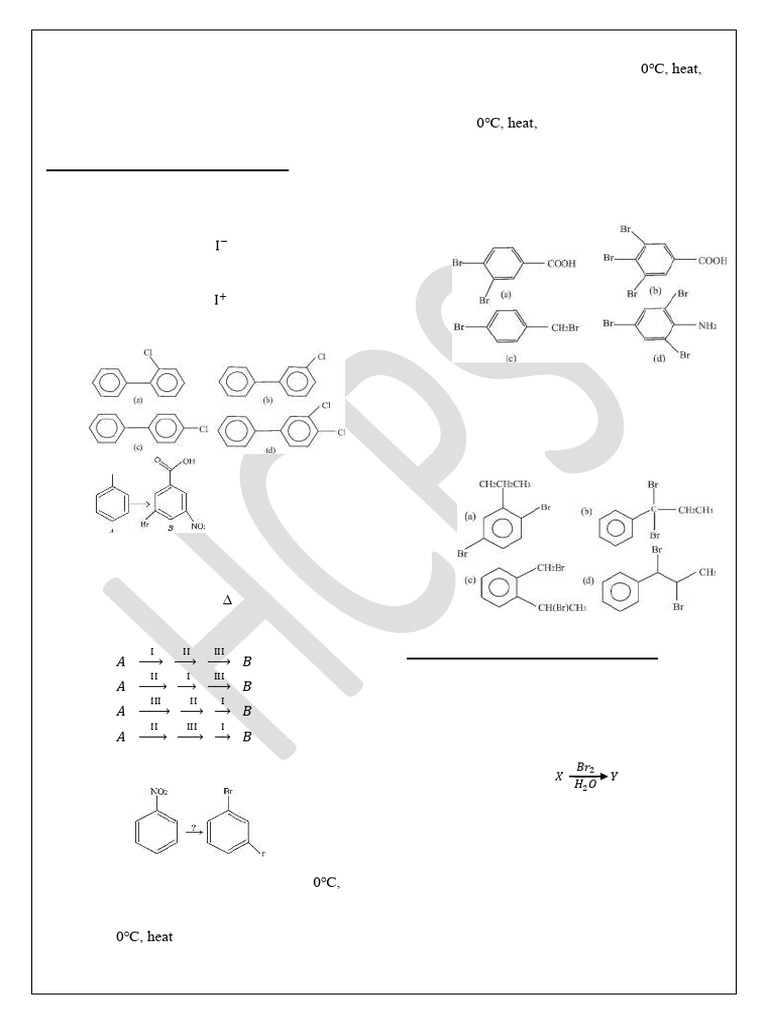 Aryl Halide Preparation Methods | PDF | Chemical Reactions | Organic ...