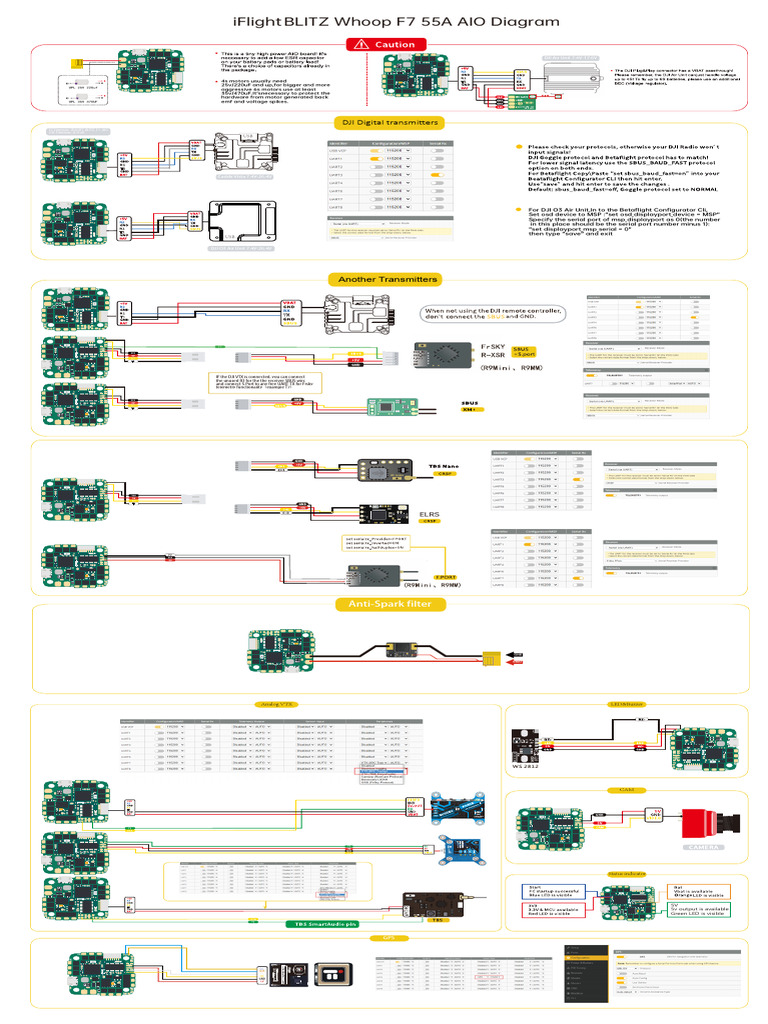 BLITZ Whoop F7 AIO Wiring Diagram | PDF | Electric Power | Electrical ...
