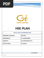 Project HSE Plan | PDF | Occupational Safety And Health | Safety