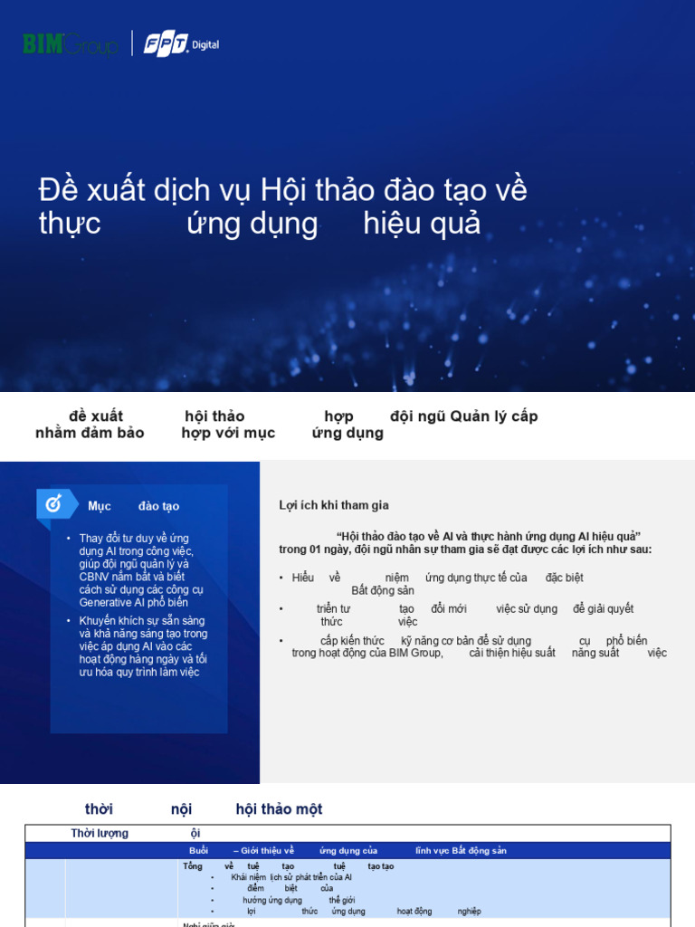 BIM - Group - Syllabus Đào T o AI | PDF